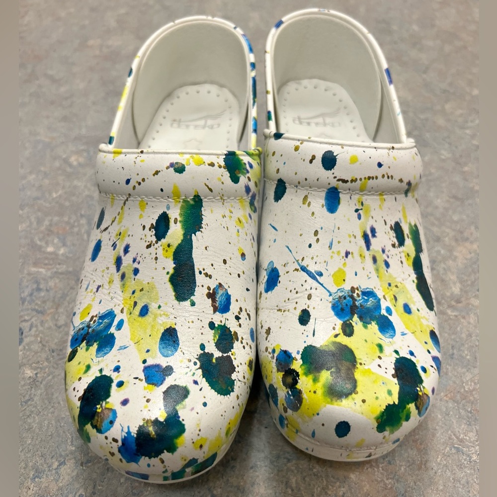 Dansko Professional Paint Splash Leather - Gem